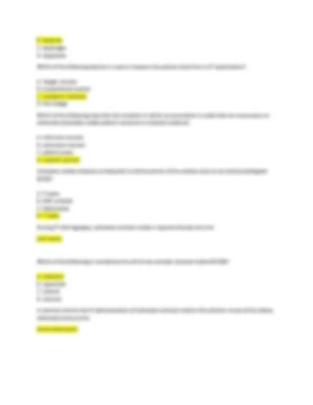 Mosby's CT Exam Review Practice Test 1 Accurate Answers Graded A+ ...