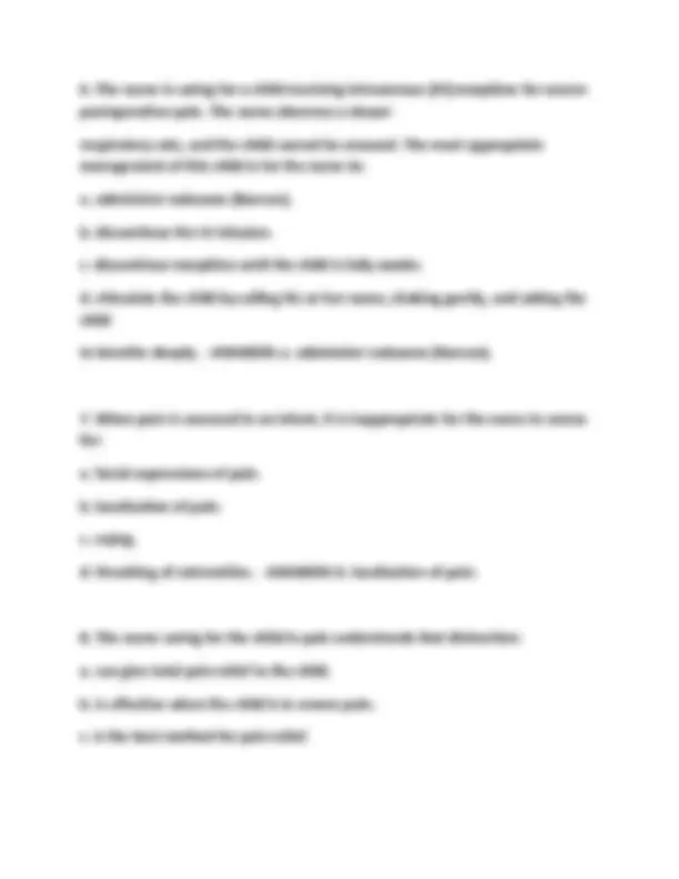 NURS 325 PEDS Practice Test 1: Chapters 26, 31, 39 & 40 | Exams Nursing ...