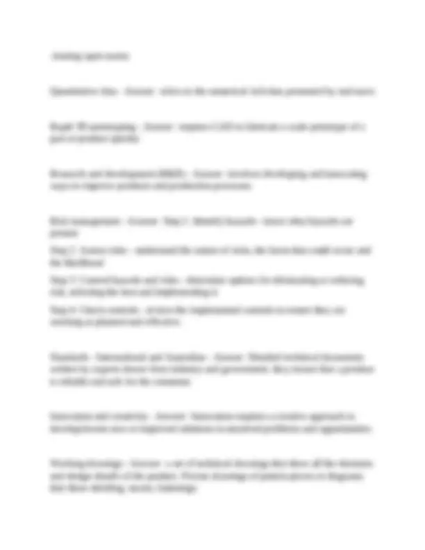 VCE Product Design & Technology Study Guide Glossary: Key Terms and ...