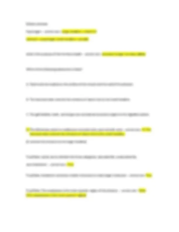 BIOD 151, 152, & 103 Module 3 Exam: Digestive & Sensory Systems | Exams ...