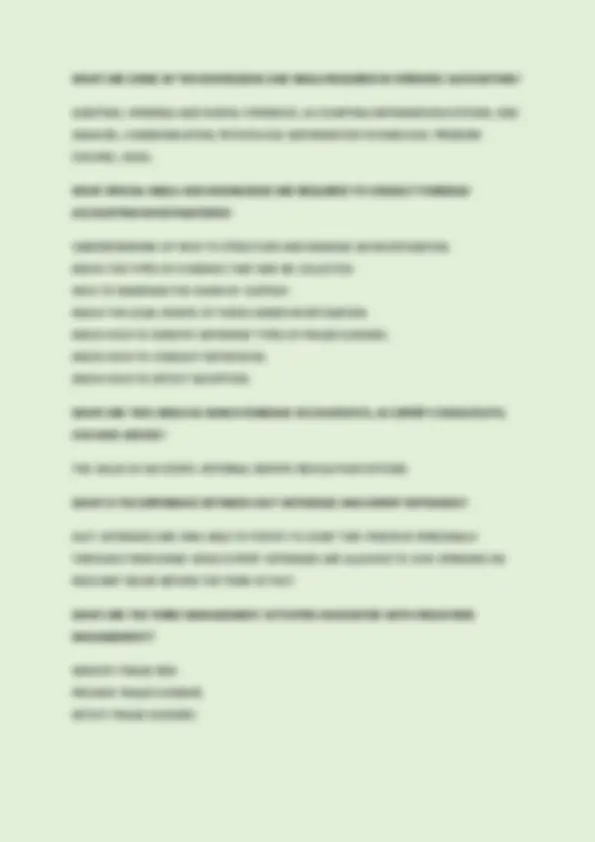 FORENSIC ACCOUNTING EXAM 1 CHAPTERS 1-6 100% VERIFIED CORRECT ANSWERS STUDY SET | Exams ...