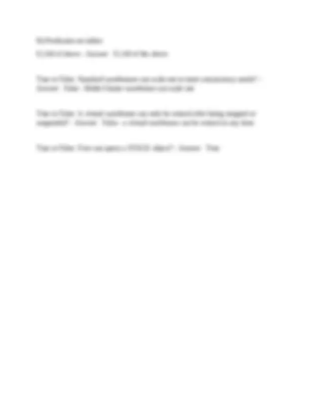 Snowflake Certification Questions and Answers | Exams Computer Science | Docsity