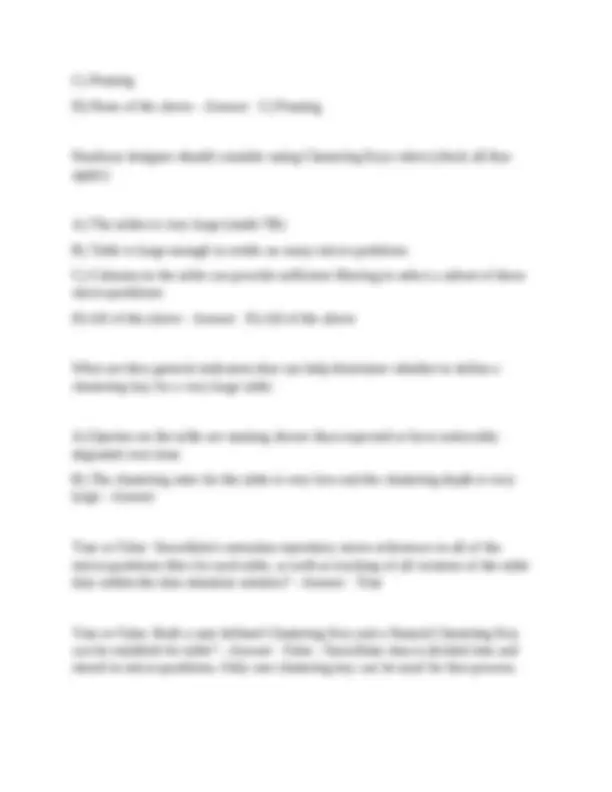 Snowflake Certification Questions and Answers | Exams Computer Science | Docsity