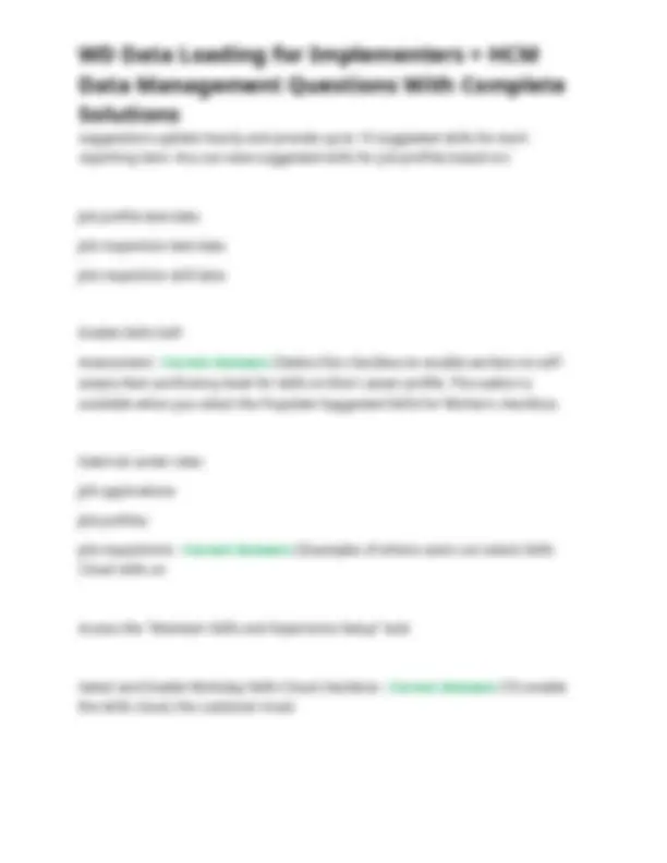 Workday Data Loading for Implementers + HCM Data Management: Questions ...