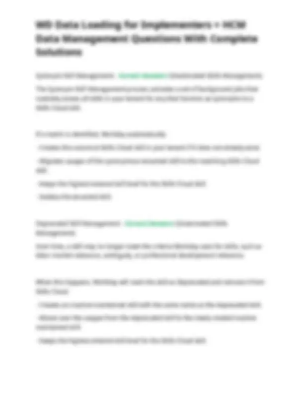 Workday Data Loading for Implementers + HCM Data Management: Questions ...