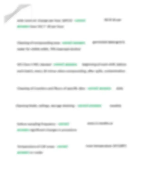 PTCB CSPT Exam Questions and Answers: Sterile Compounding Practices ...