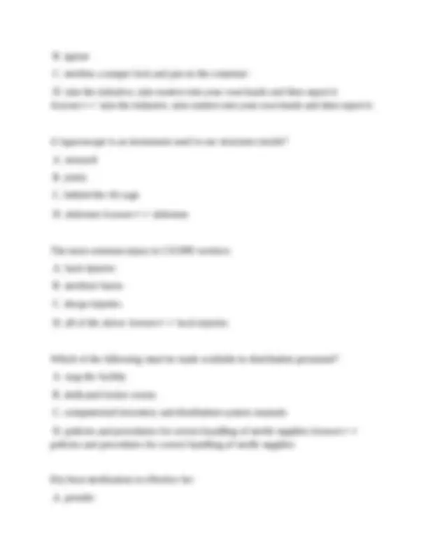 SPD Final Exam Questions and Answers: Sterile Processing Department ...