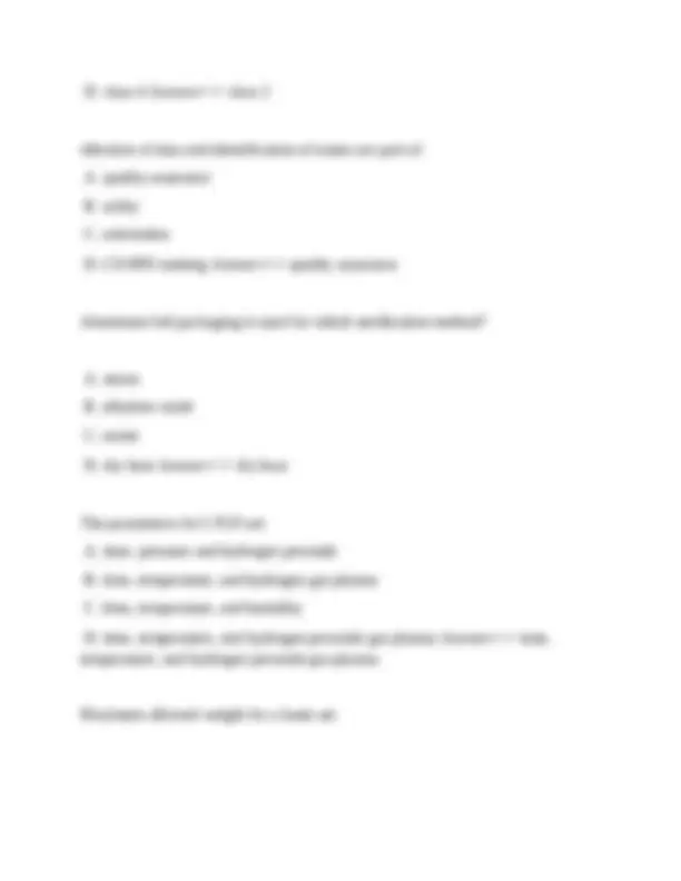 SPD Final Exam Questions and Answers: Sterile Processing Department ...