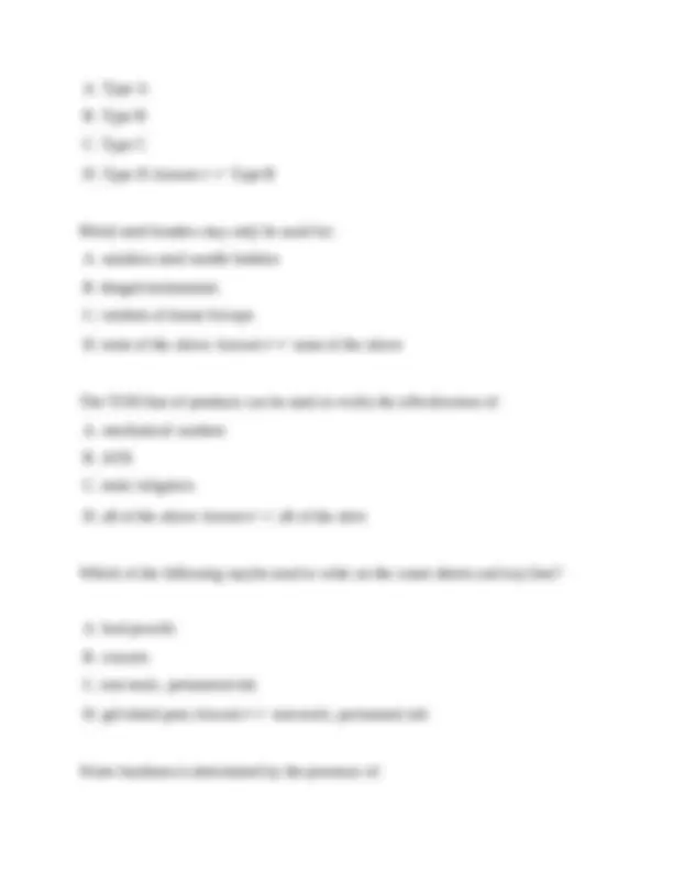 SPD Final Exam Questions and Answers: Sterile Processing Department ...