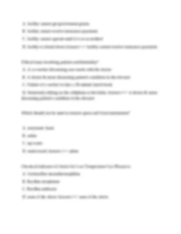 SPD Final Exam Questions and Answers: Sterile Processing Department ...