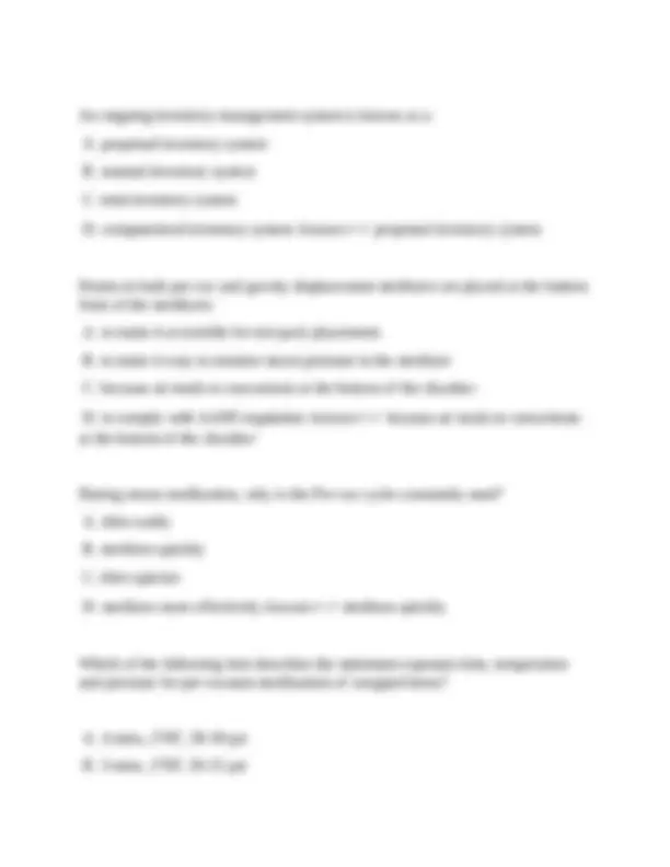 SPD Final Exam Questions and Answers: Sterile Processing Department ...