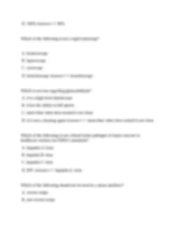SPD Final Exam Questions and Answers: Sterile Processing Department ...
