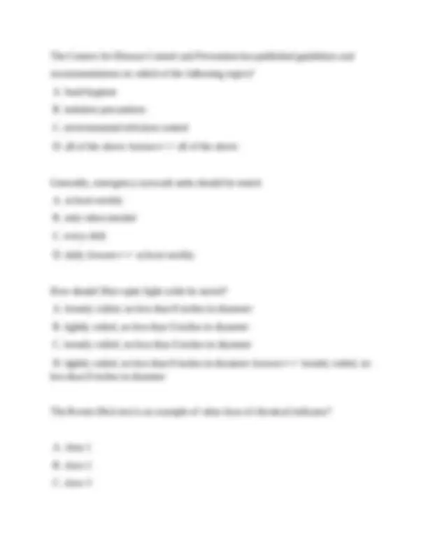 SPD Final Exam Questions and Answers: Sterile Processing Department ...