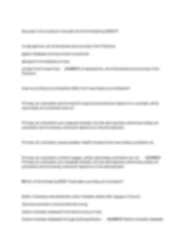 Environmental Science Final Exam: Multiple Choice Questions and Answers ...