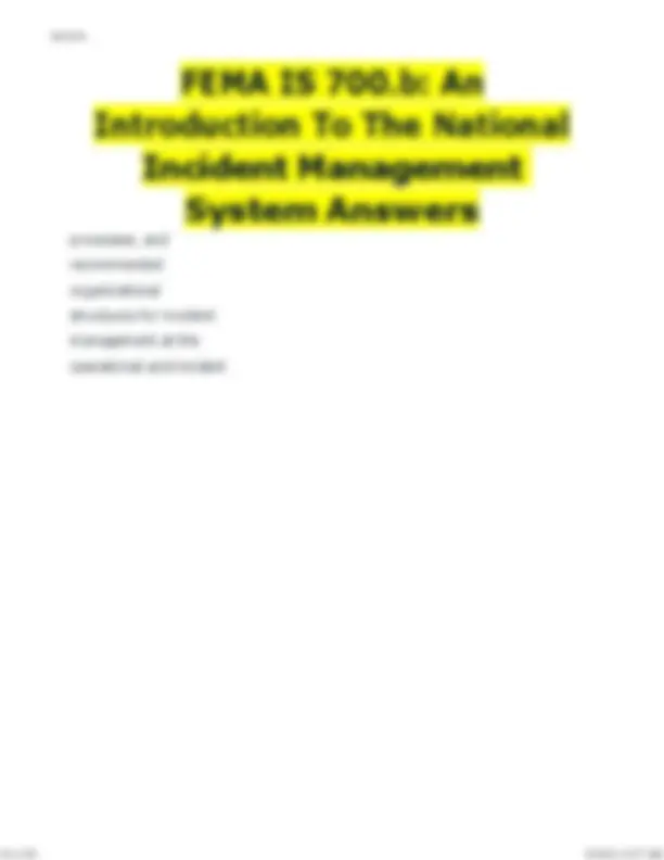 NIMS 700.B Practice Exam: Questions & Answers | Exams American Language ...