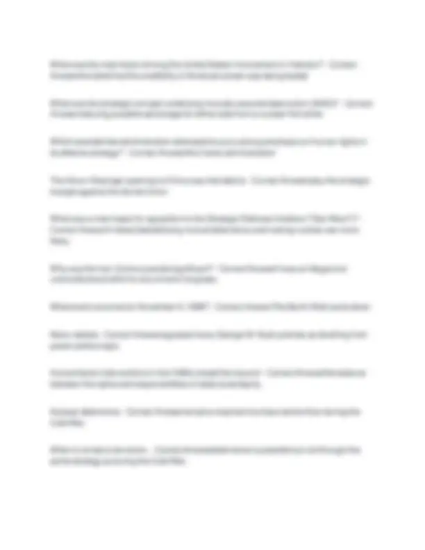 POL-330 Midterm Exam Questions and Answers: US Foreign Policy | Exams ...