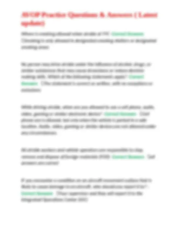 AVOP Practice Questions & Answers: Airside Vehicle Operator's Permit ...