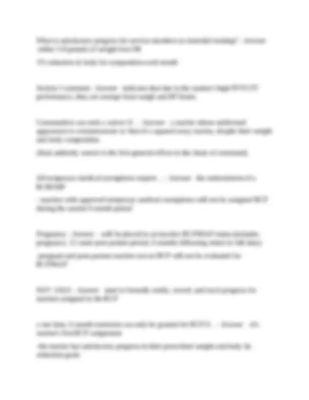 USMC Body Composition and Military Appearance Program (BCMAP) Questions ...