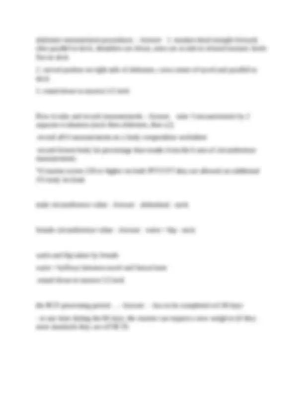 USMC Body Composition and Military Appearance Program (BCMAP) Questions ...