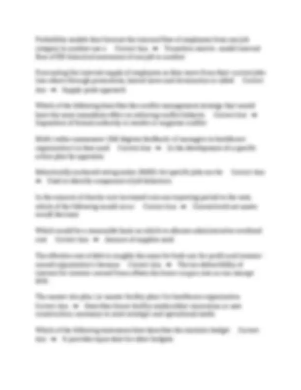 FACHE Practice Test Questions and Answers: Healthcare Administration ...