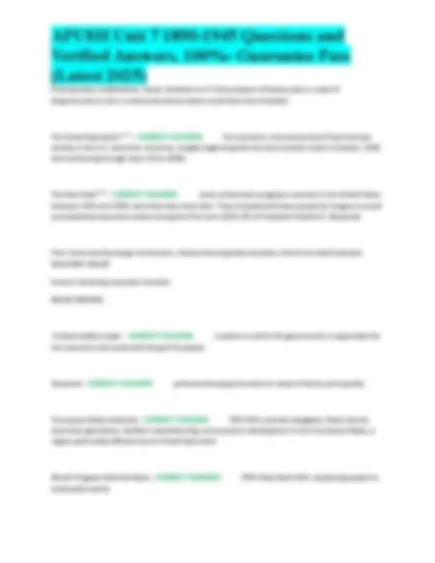 APUSH Unit 7 (1890-1945): Progressive Era, WWI, & Great Depression ...