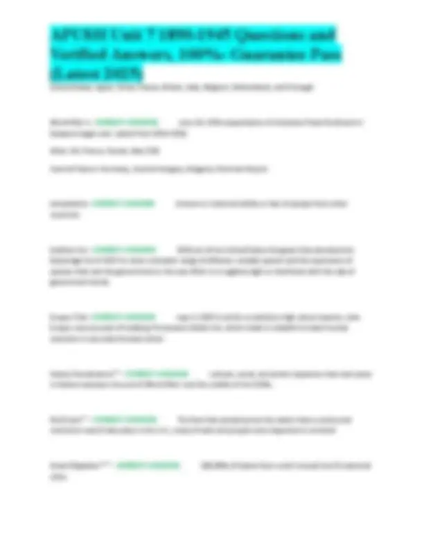 APUSH Unit 7 (1890-1945): Progressive Era, WWI, & Great Depression ...