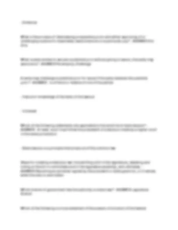 FIN 290 Chapters 1-8 Check Understanding: US Law and Business Torts ...