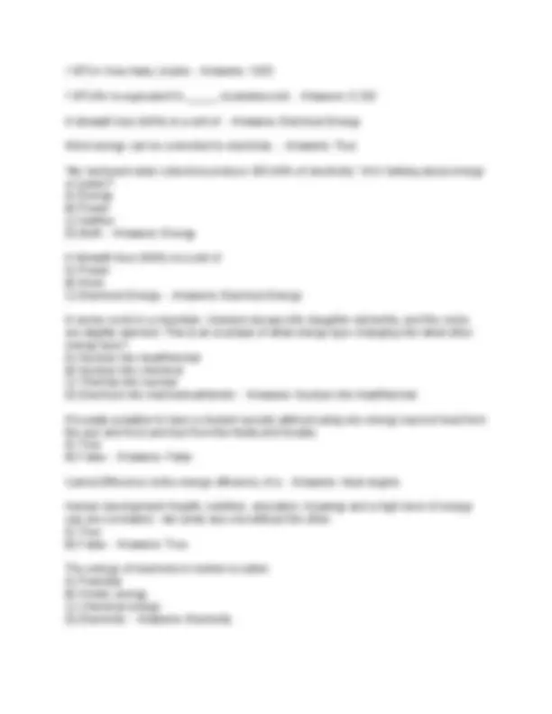 EGEE 102 Exam 1 Sample Questions: Energy Fundamentals and Applications | Exams Social Sciences ...