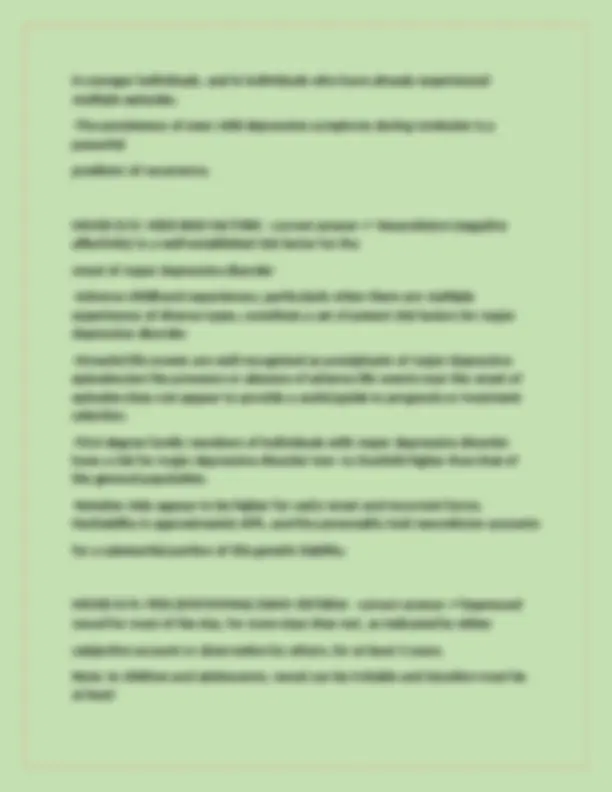 ANCC PMHNP Board Exam Questions and Answers: Mood Disorders and Cranial ...