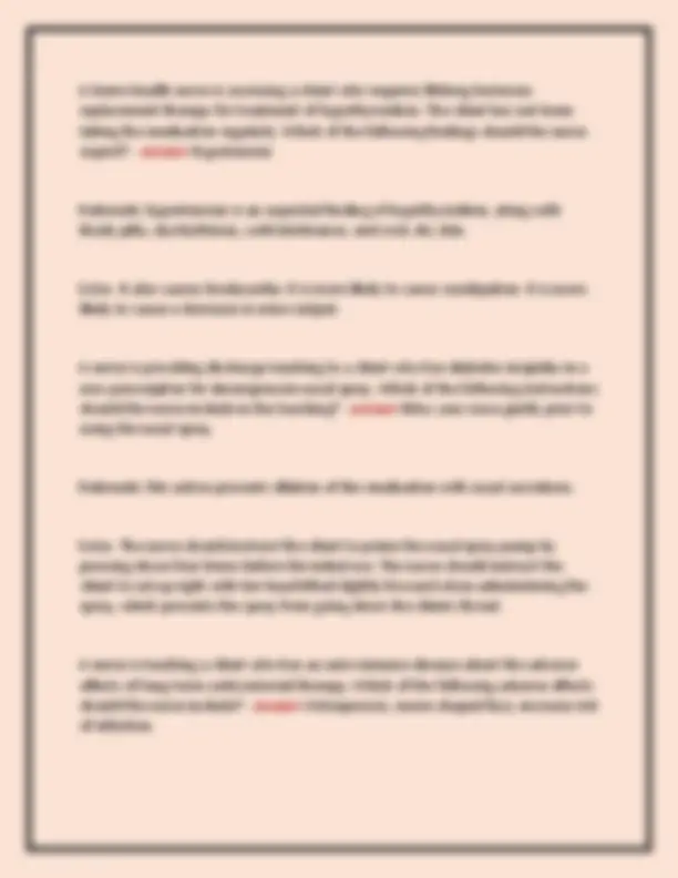 Endocrine System Nursing Exam: 100 Questions and Answers with ...