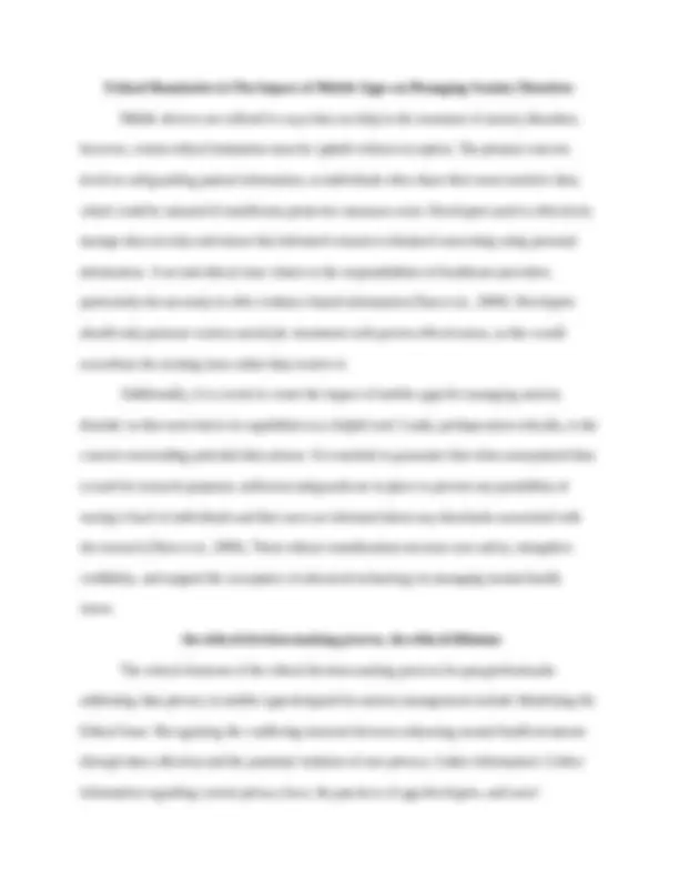 BHS 320 Topic 7 Assessment; Technology and Behavioral Health Research ...