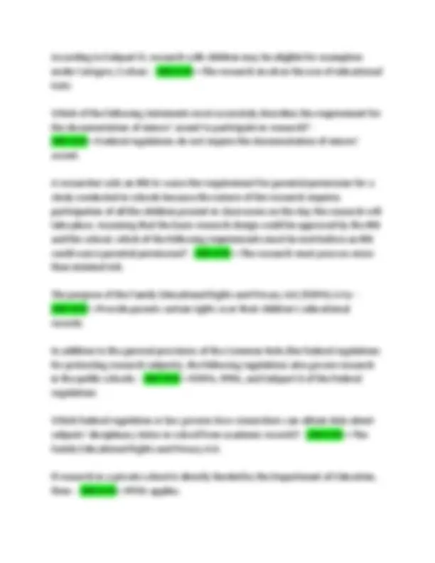 CITI Exam Reviewer 2024: Research Ethics & Conflicts of Interest ...