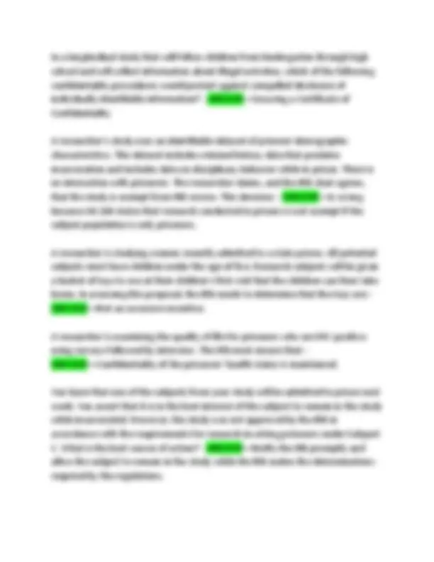 CITI Exam Reviewer 2024: Research Ethics & Conflicts of Interest ...