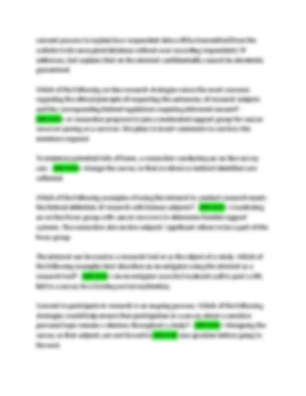 CITI Exam Reviewer 2024: Research Ethics & Conflicts of Interest ...