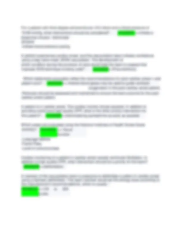 ACLS Red Cross Questions with Verified Answers | Exams Nursing | Docsity