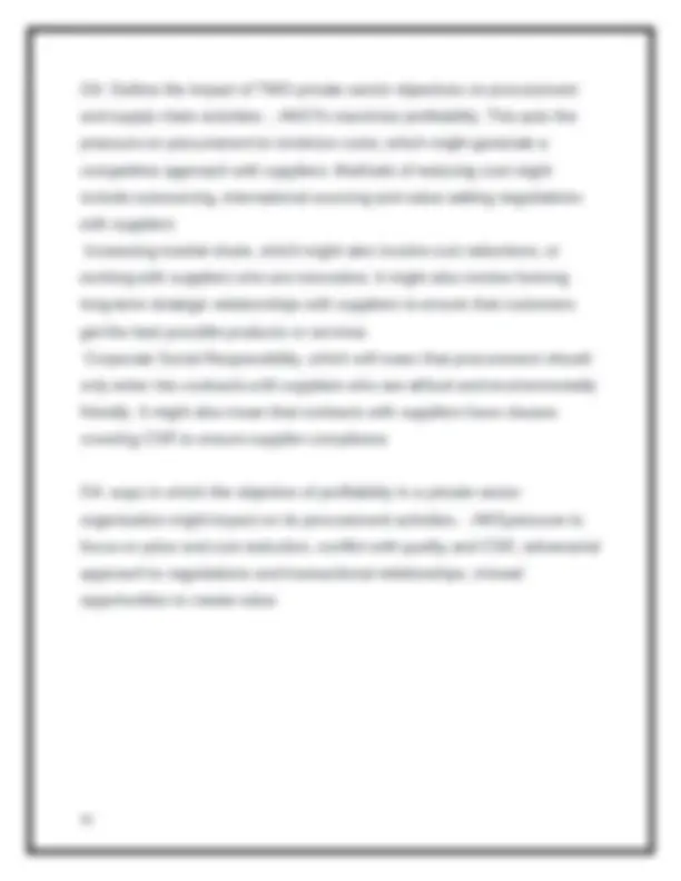 CIPS L4M1 - Procurement and Supply: Past Exam Questions and Answers ...