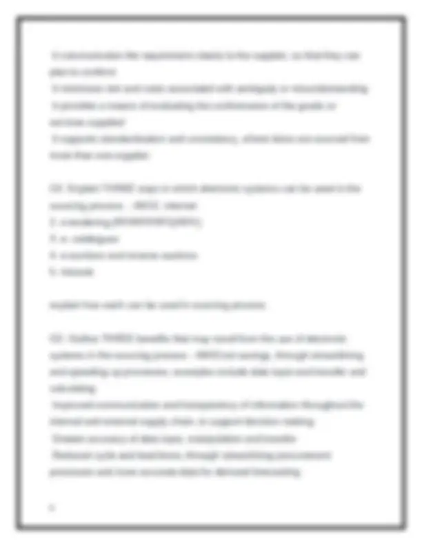 CIPS L4M1 - Procurement and Supply: Past Exam Questions and Answers ...