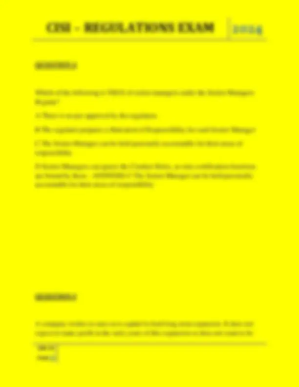 CISI Regulations Exam 2024: Multiple Choice Questions and Answers ...