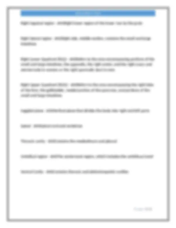 Body Planes, Cavities, Quadrants, and Regions Test: Questions & Answers ...