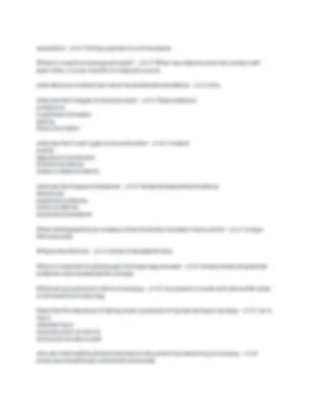 Forensic Photography Exam 3 Questions and Solutions | Exams Forensics | Docsity