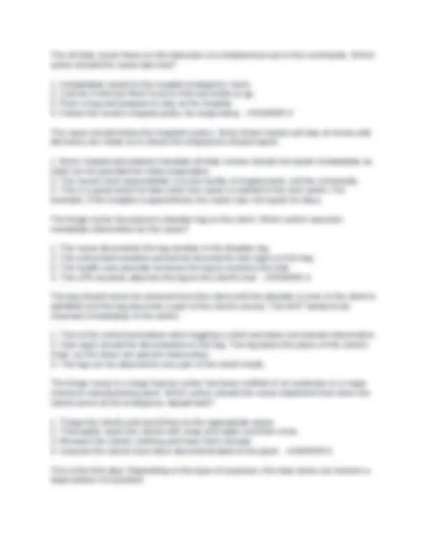 Emergency Triage Practice Questions and Answers | Exams Nursing | Docsity