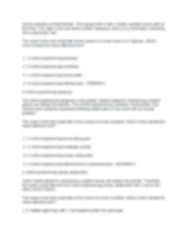 Emergency Triage Practice Questions and Answers | Exams Nursing | Docsity