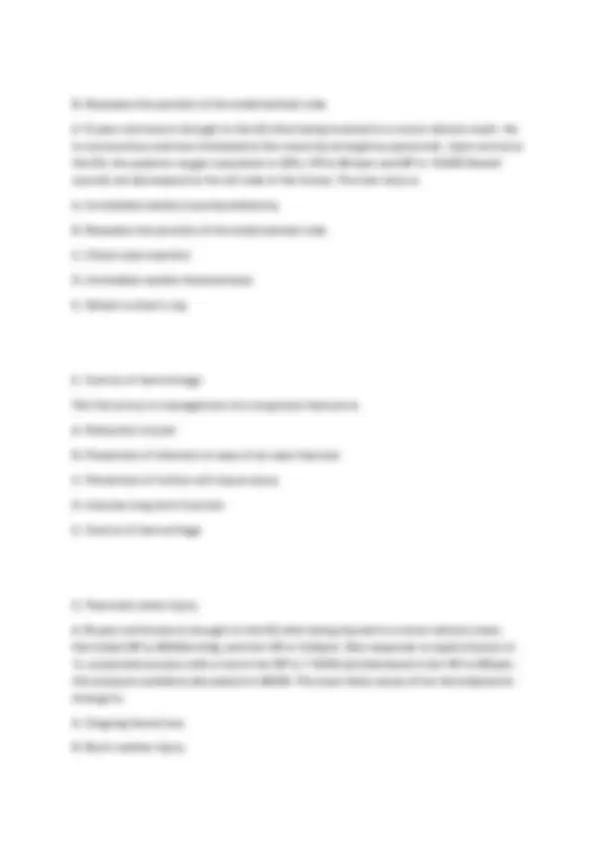 ATLS 10th Edition Post-Test Actual Questions with Verified Answers ...