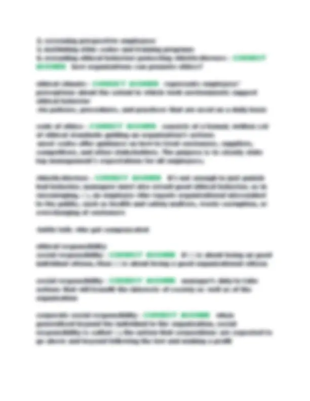 Management by Objectives: A Comprehensive Guide with Questions and Answers | Exams Nursing | Docsity