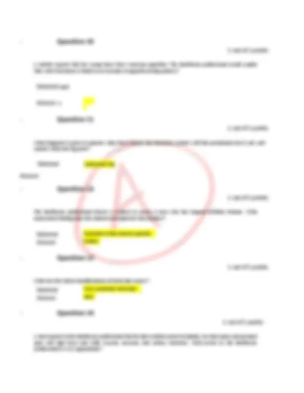 NURS 6501- ADVANCED PATHOPHYSIOLOGY FINAL EXAM 2023- 2024 FORM C/NURS ...