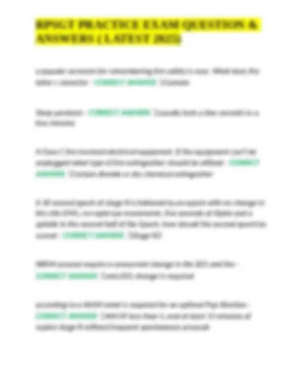 RPSGT Practice Exam Questions and Answers (Latest 2025) | Exams Nursing ...