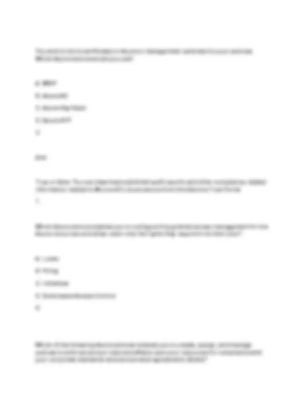 Azure Fundamentals Exam AZ-900: Practice Questions and Answers | Exams Advanced Education | Docsity