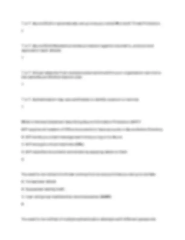 Azure Fundamentals Exam AZ-900: Practice Questions and Answers | Exams Advanced Education | Docsity