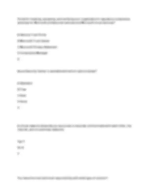 Azure Fundamentals Exam AZ-900: Practice Questions and Answers | Exams Advanced Education | Docsity