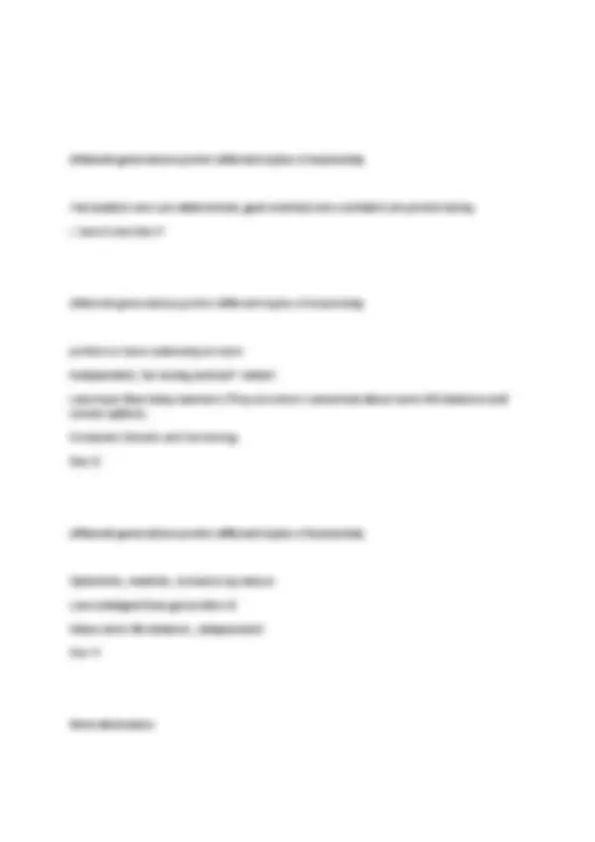 SNCOA LDR 301S MOD 1 LESSON 3 LEADING A MULTI GENERATIONAL WORKFORCE ...